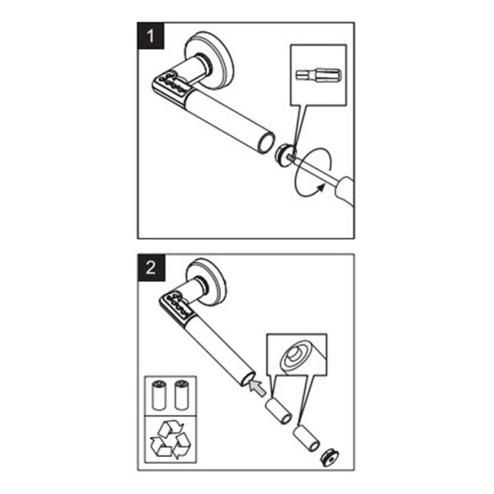 DÖRRHANDTAG ASSA ABLOY CODE HANDLE 8810 HÖGER | BAUHAUS
