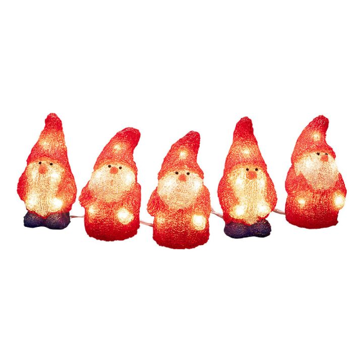 LJUSSLINGA KONSTSMIDE TOMTAR LED 4M | BAUHAUS