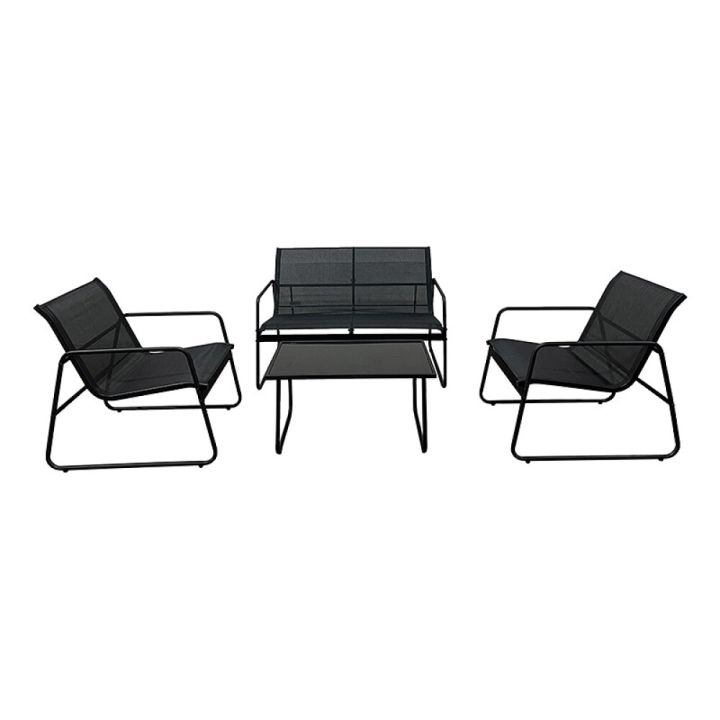 LOUNGESET SUNFUN MORA SVART | BAUHAUS