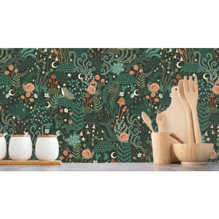 TAPET MOONLIT FOREST MULTI | BAUHAUS
