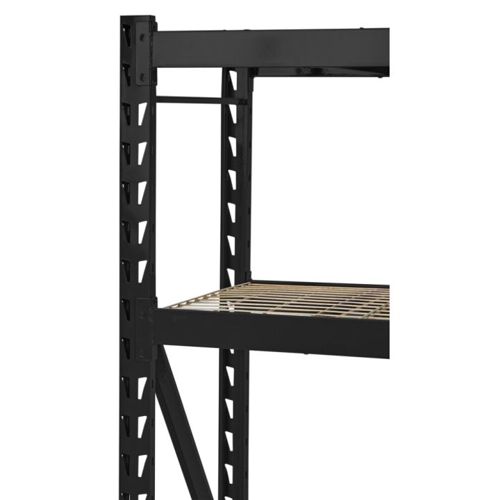 STÅLHYLLA PROBUILDER 4 HYLLOR 800KG SVART | BAUHAUS