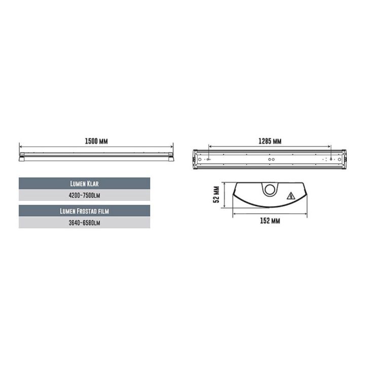 LED-ARMATUR DESIGNLIGHT LINY 47W 1500M | BAUHAUS