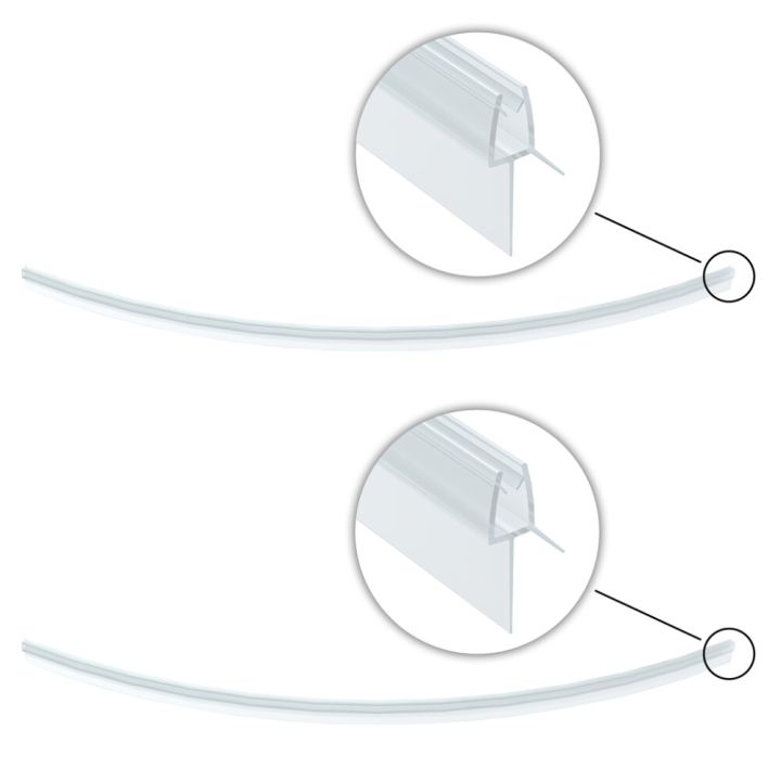 SLÄPLIST RIVA TILL DUSCHHÖRNA 90CM RUND SAGA 2ST | BAUHAUS