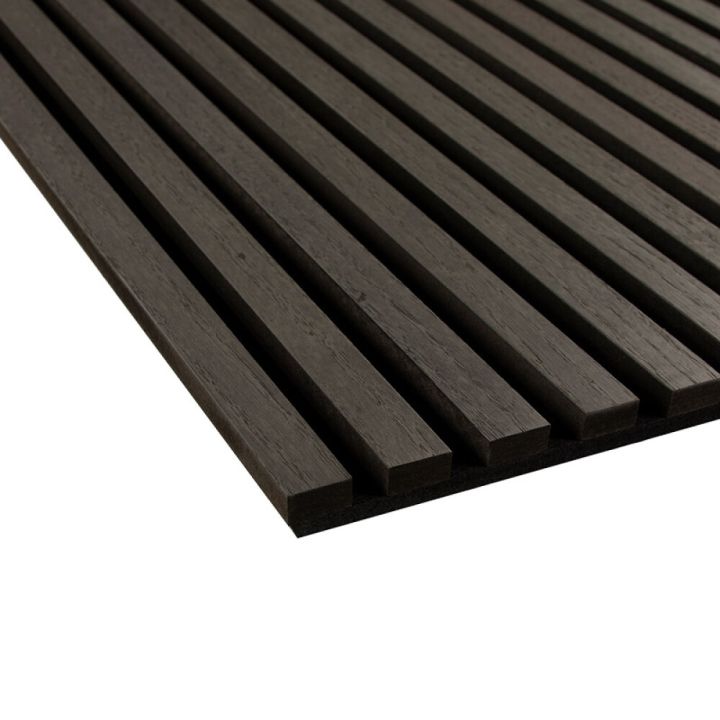 AKUSTIKPANEL VILLA SVART EK 2440X605X22MM | BAUHAUS