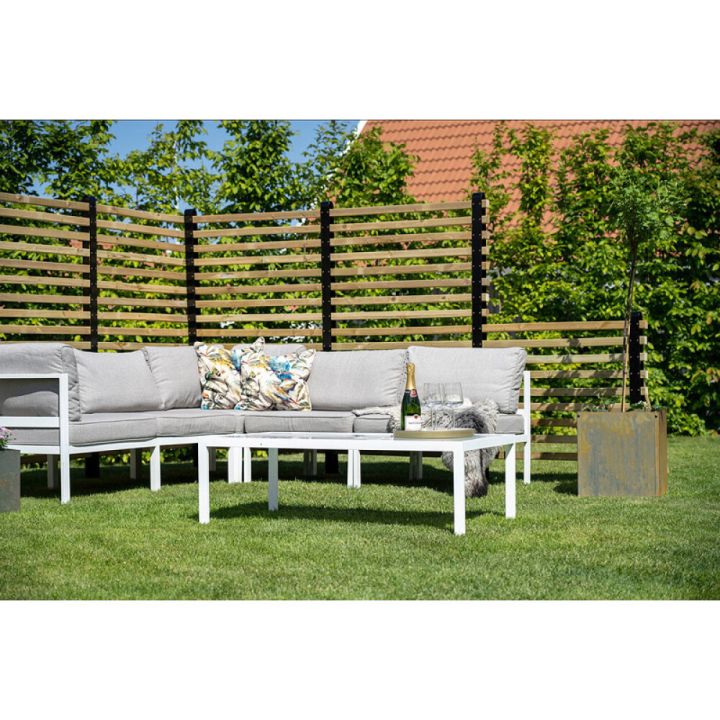 STAKETSTOLPE SKOTTE GARDEN ARKAD 10X10X97CM SVART | BAUHAUS