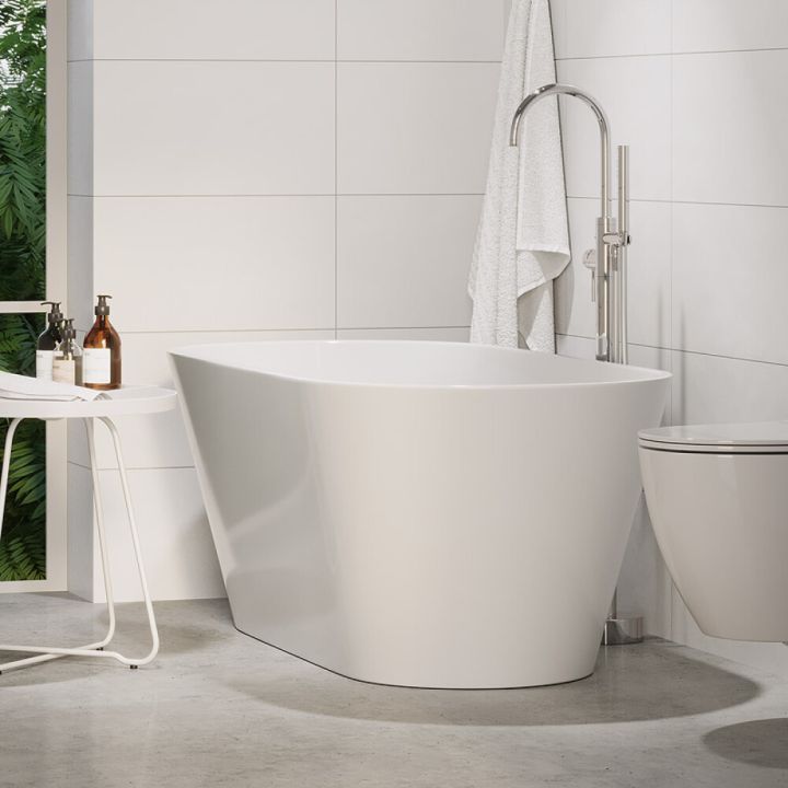 BADKAR RIVA EMMA FRISTÅENDE 160CM VIT | BAUHAUS