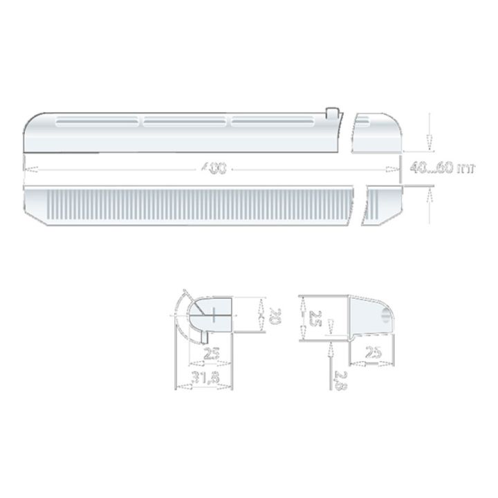 SPALTVENTIL FLEXIT W400 VIT 40CM | BAUHAUS