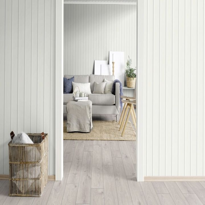 VÄGGPANEL SMARTPANEL BOMULL SKYGGE VIT 6X620X2390 | BAUHAUS