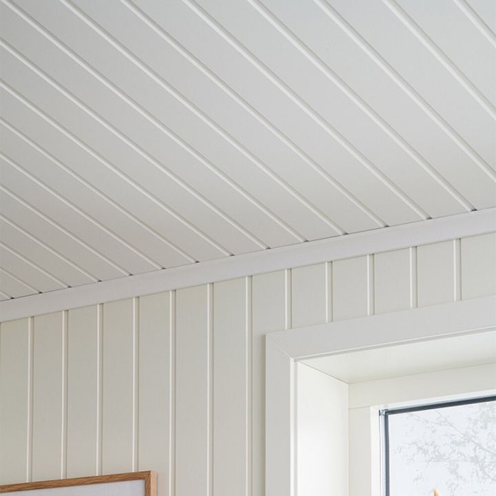 TAKPANEL MOELVEN REGINA PÄRLSPONT VIT 6X405X1215MM | BAUHAUS