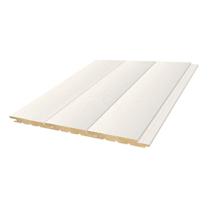 PANEL MOELVEN TREND SLÄT FURU FINESS VIT 13X120X27 | BAUHAUS