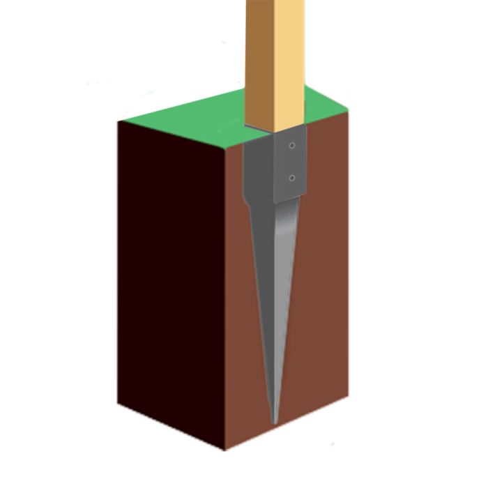 STOLPSPJUT VARMGALVANISERAT 46X46MM | BAUHAUS