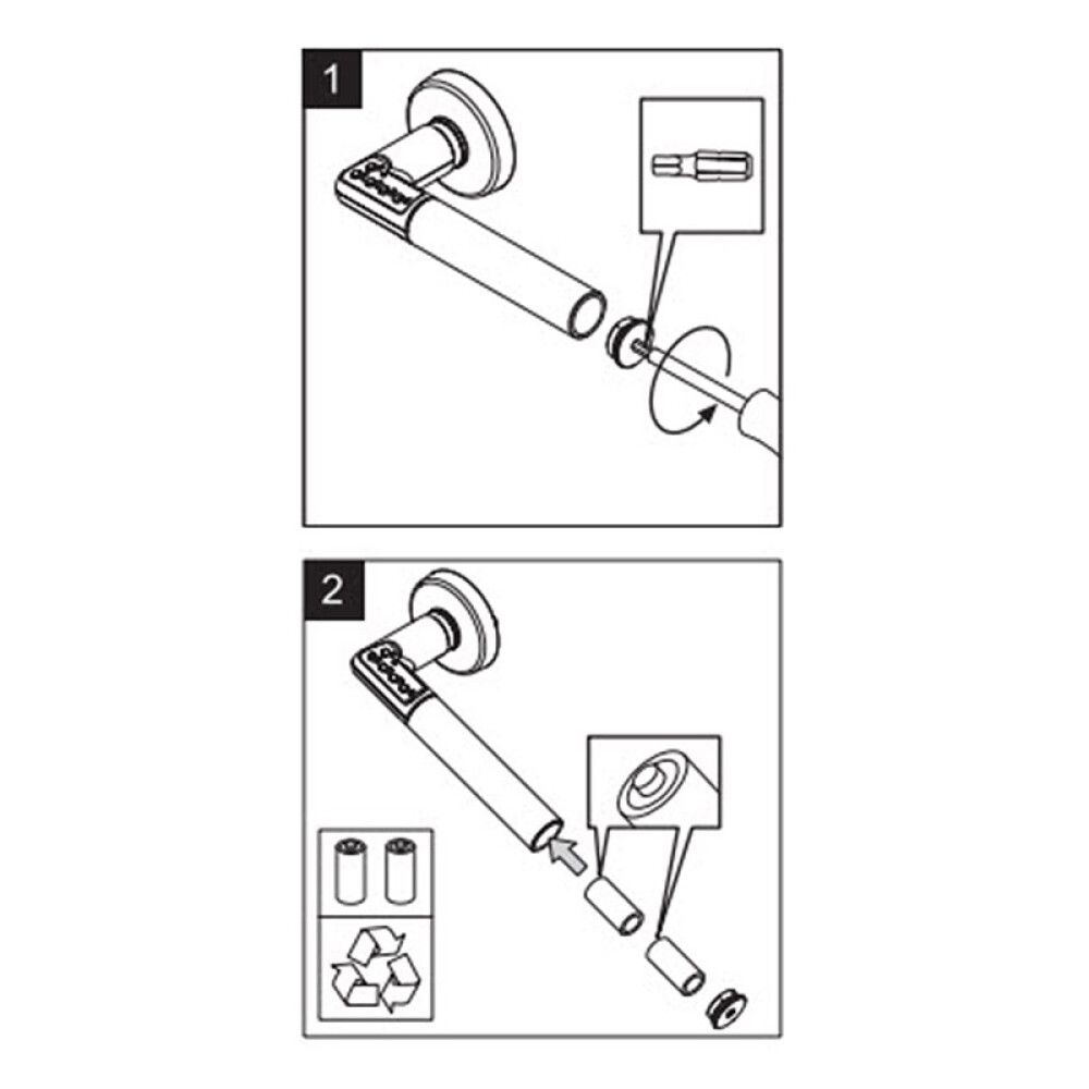 DÖRRHANDTAG ASSA ABLOY CODE HANDLE 8810 HÖGER | BAUHAUS