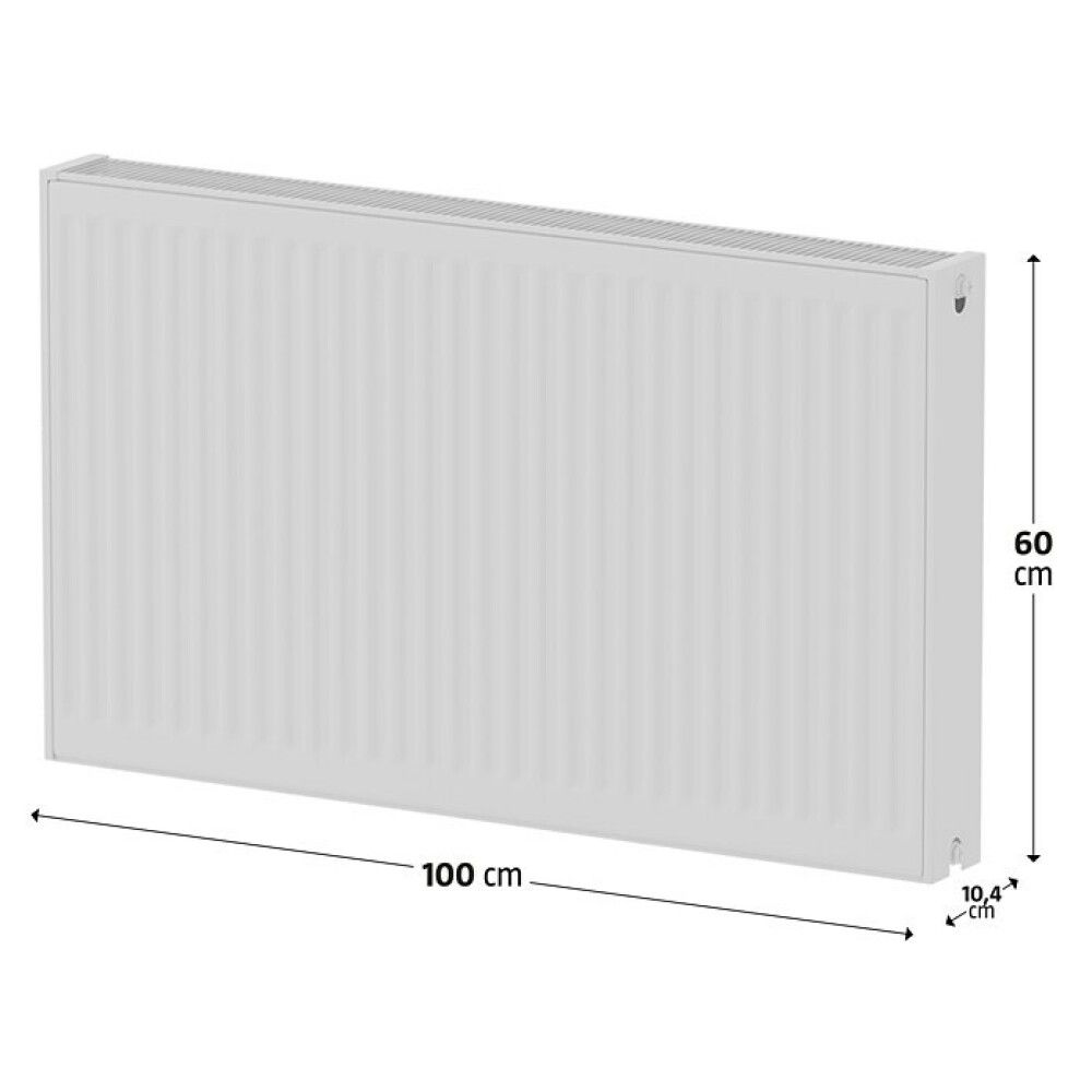 VÄRMEELEMENT VATTENBUREN 600X1000MM 1658W | BAUHAUS