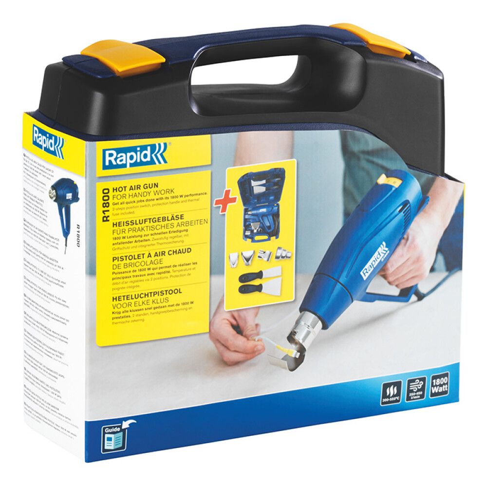 VARMLUFTSPISTOL RAPID R1800 MED VÄSKA | BAUHAUS