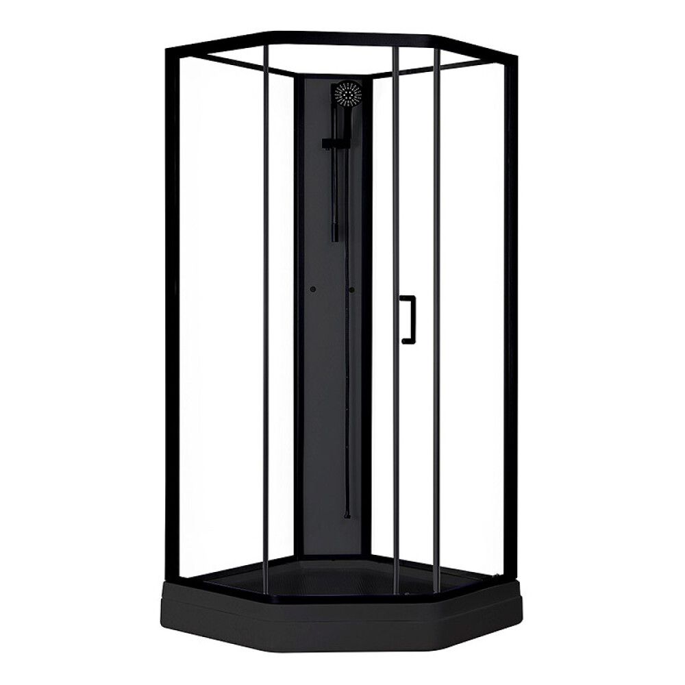 DUSCHKABIN SUNWIND ELSA 90X90X205CM SVART | BAUHAUS