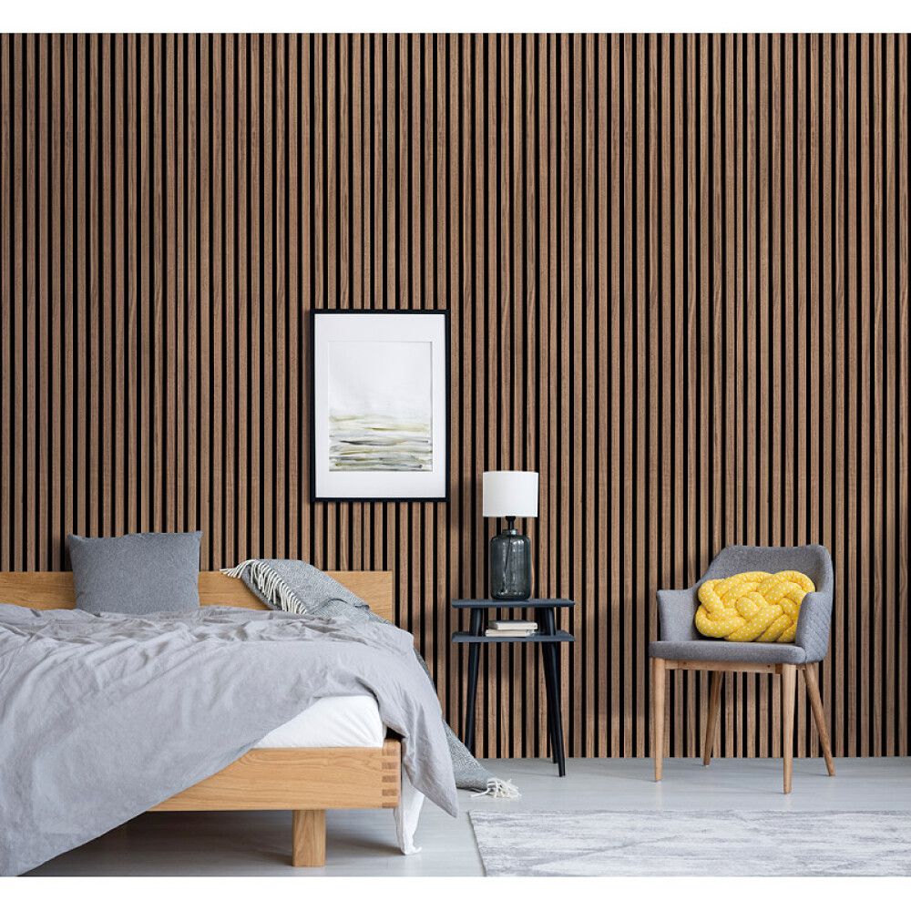 AKUSTIKPANEL VILLA VALNÖT 2440X605X22MM | BAUHAUS