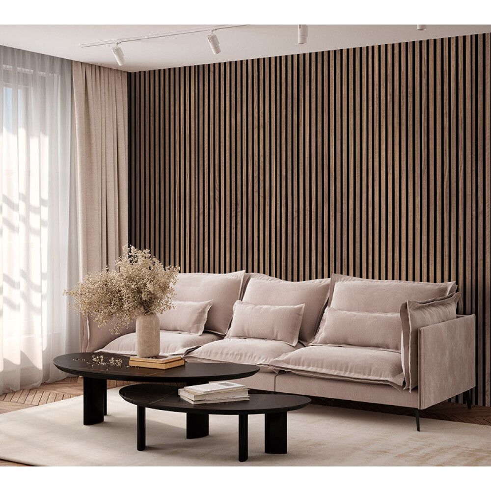 AKUSTIKPANEL VILLA VALNÖT 2440X605X22MM | BAUHAUS