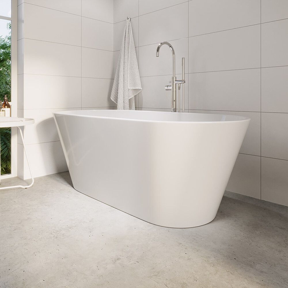 BADKAR RIVA EMMA FRISTÅENDE 160CM VIT | BAUHAUS