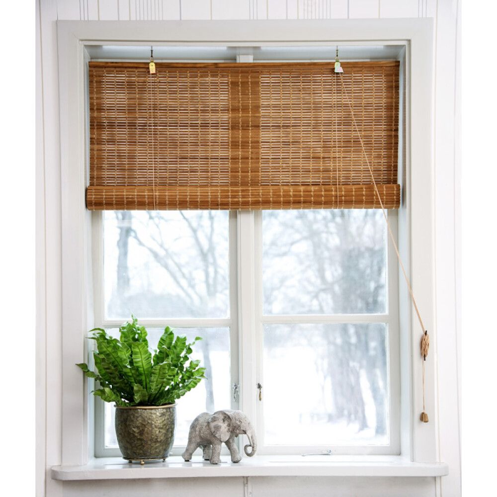 RULLGARDIN BAMBU EKFÄRGAD 160X160 CM | BAUHAUS