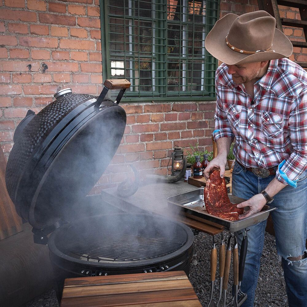 KOLGRILL KAMADO SUMO MAXI 25" Ø64CM SVART | BAUHAUS