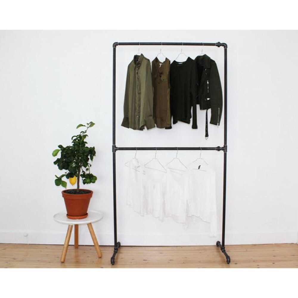 KLÄDSTÄLLNING SIMPLE RACKS TRIBECA SVART 113 CM | BAUHAUS