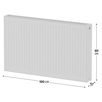 VÄRMEELEMENT VATTENBUREN 600X1000MM 1658W | BAUHAUS