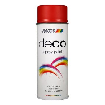SPRAYFÄRG MOTIP DECO MATT RAL 3000 ELDRÖD 400ML | BAUHAUS