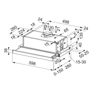 KÖKSFLÄKT FRANKE SMART PULL-OUT 60CM VIT | BAUHAUS