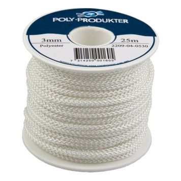 POLYESTERSILKELINA POLY ROPES VIT Ø3MM 25M | BAUHAUS