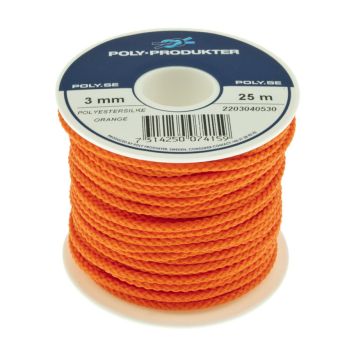 POLYESTERSILKELINA POLY ROPES ORANGE Ø3MM 25M | BAUHAUS