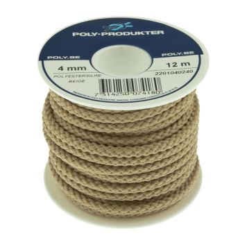 POLYESTERSILKELINA POLY ROPES BEIGE Ø4MM 12M | BAUHAUS