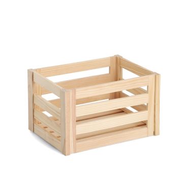 FÖRVARINGSLÅDA ZELLER BARS FURU 40X30X24CM | BAUHAUS