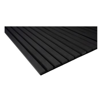 AKUSTIKPANEL BY VENØ RAW SVART 20X600X2400MM | BAUHAUS