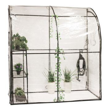 DRIVHUS HORTUS VÄGGMODELL PLAST 215X100X200 CM | BAUHAUS