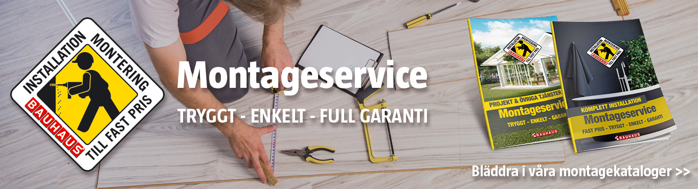 Montageservice - Vi hjälper med monteringen